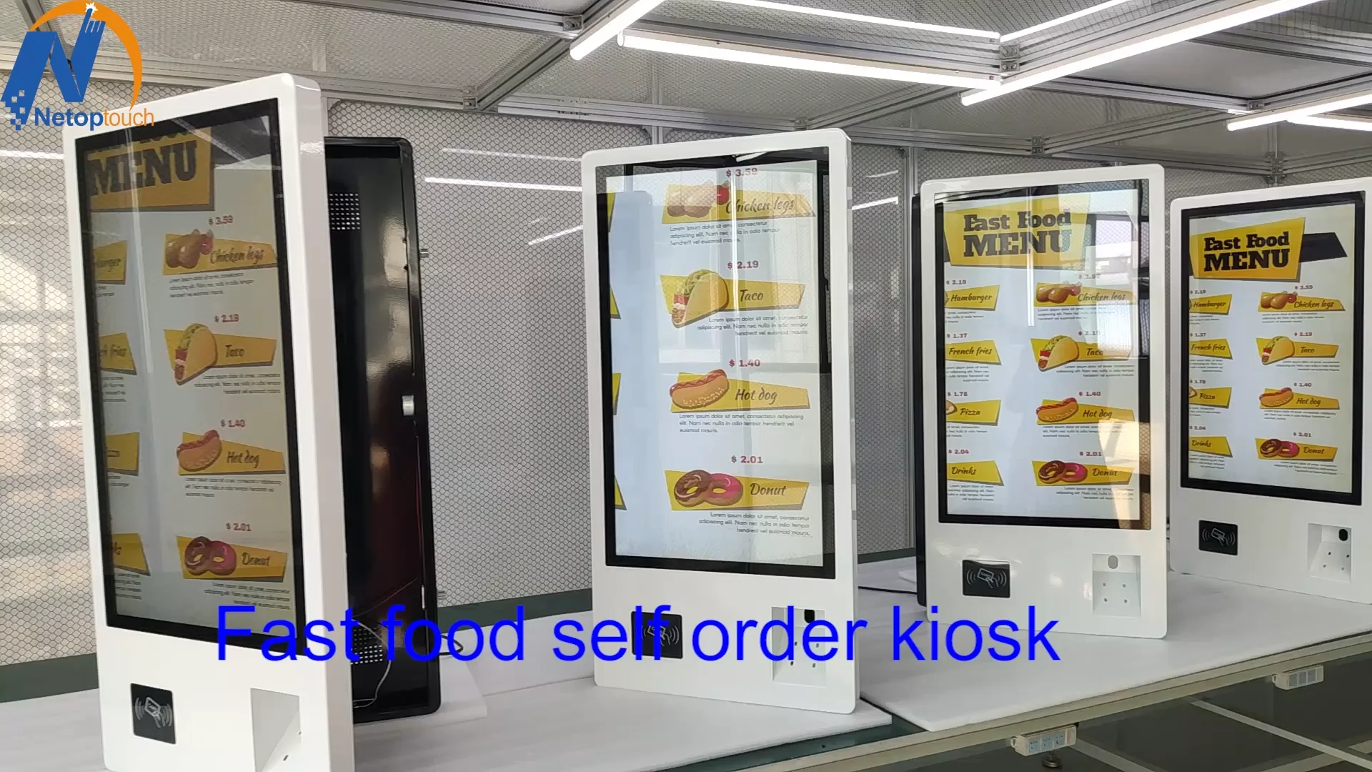 Intelligent Self-service Vertical Ordering Kiosk Supermarket Restaurant Ordering Terminal With ...