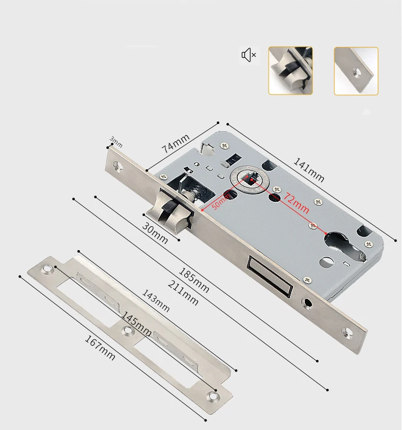 European Style Door Handle Lock Set For Room Door Wholesale Door Lock ...