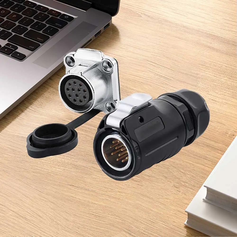 Oswell 12 Pin Electrical Connector Circular Connector 5a Panel Mount ...