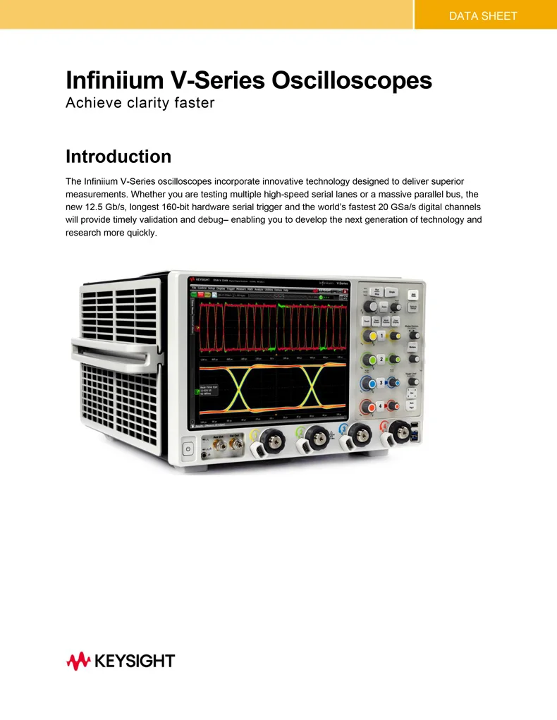 Keysight Dsov254a Infiniium V-series Oscilloscope 25 Ghz 4 Analog ...