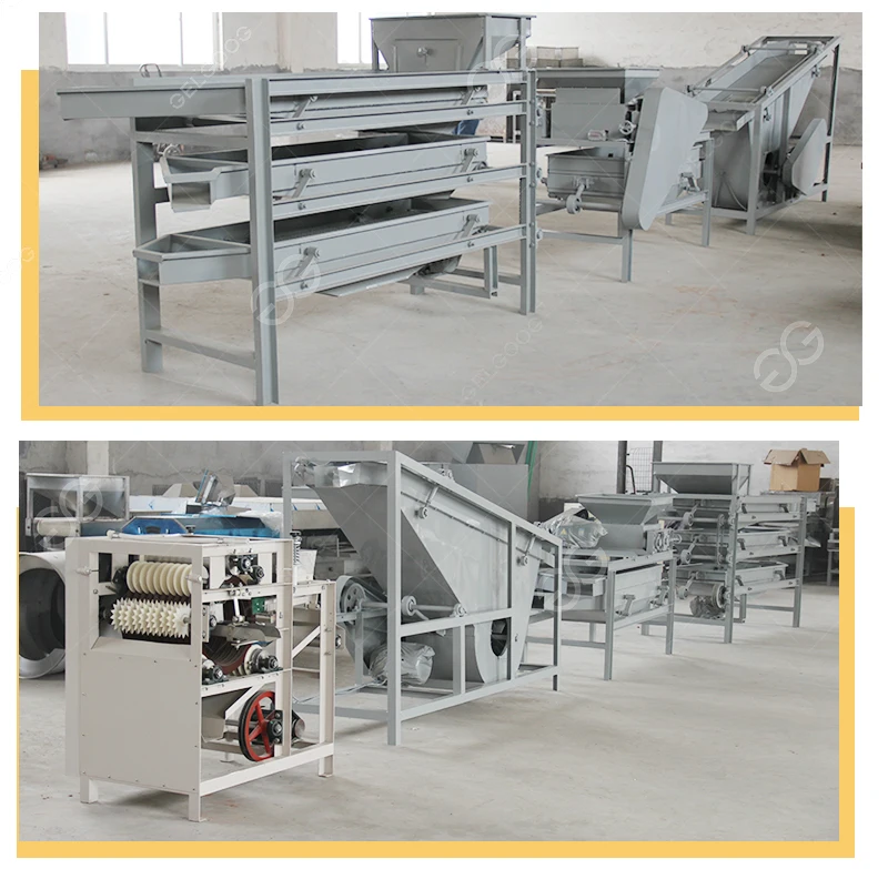 Automatic Hazelnut Peeling Almond Breaker Sheller Processing Palm ...