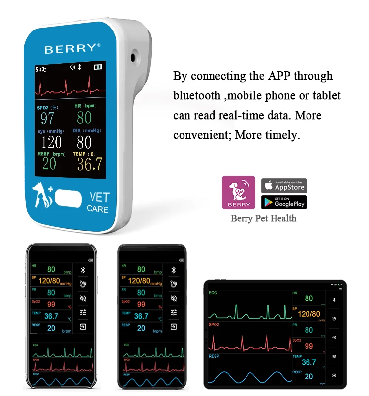Berry Veterinary Capnograph Monitor Ce Multipara Veterinary Monitor ...