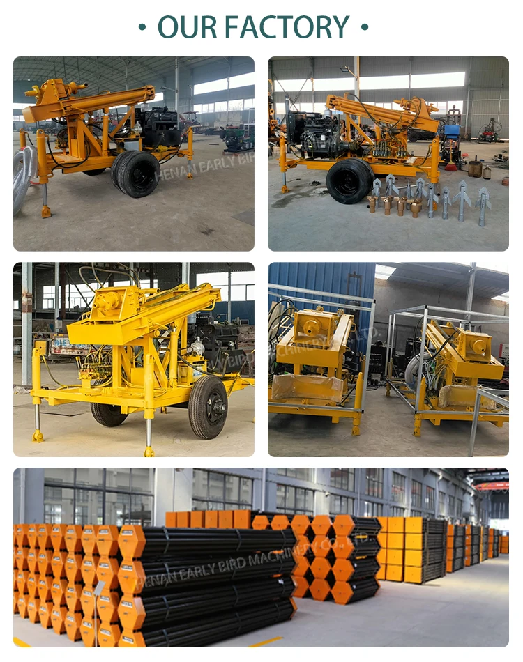 Best Selling Rotary Folding Portable Water Well Drilling Rig Hydraulic ...