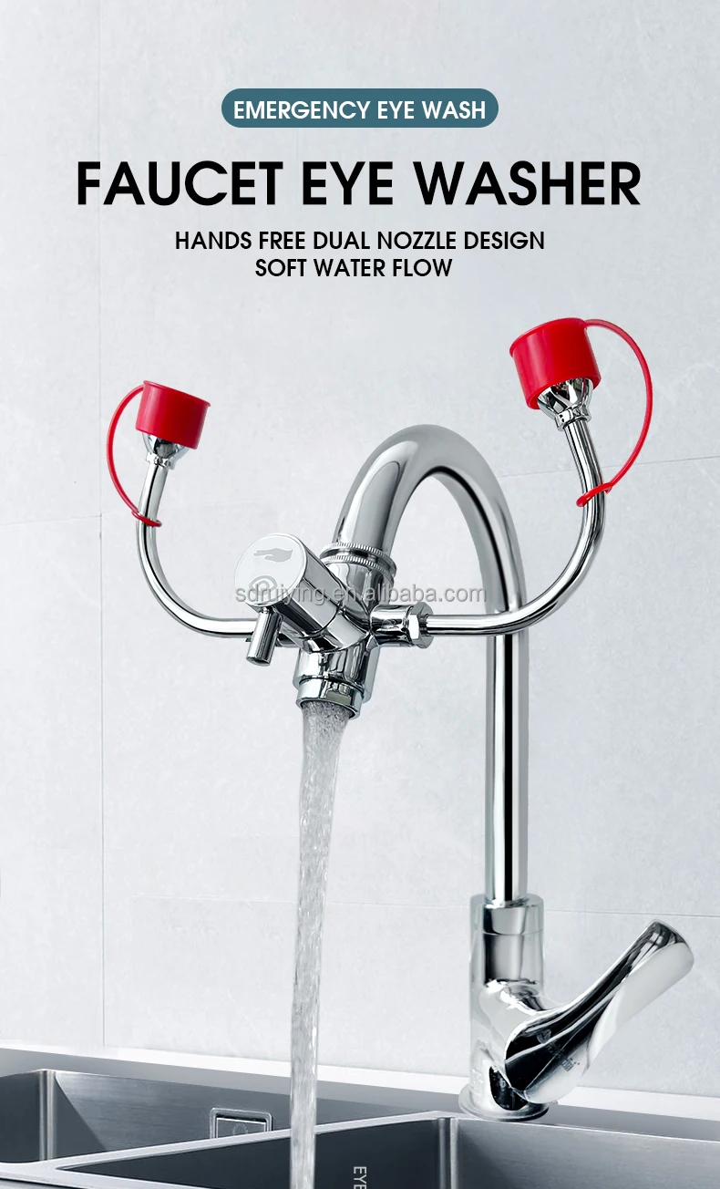 Personal Ox Horn Style Safety Faucet Eyewash Simple Eye Wash Station ...