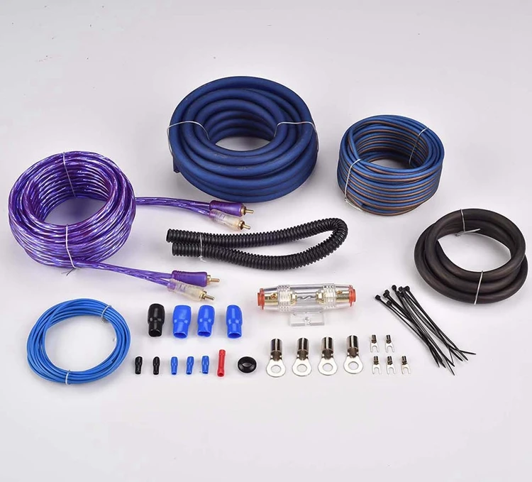 Car Audio Amplifier Wires Kit Installation 5.2m 8ga Car Audio Wiring ...