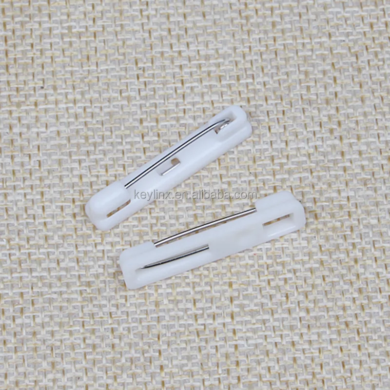 High Quality 37mm White Plastic Safety Pin Self Adhesive Safety Pin ...