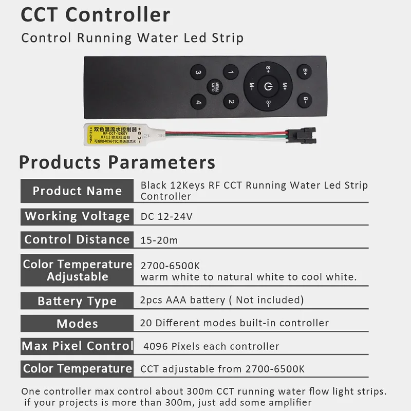 Dual Color CCT Chasing Running Water Warm Cool White Digital Led Strip ...