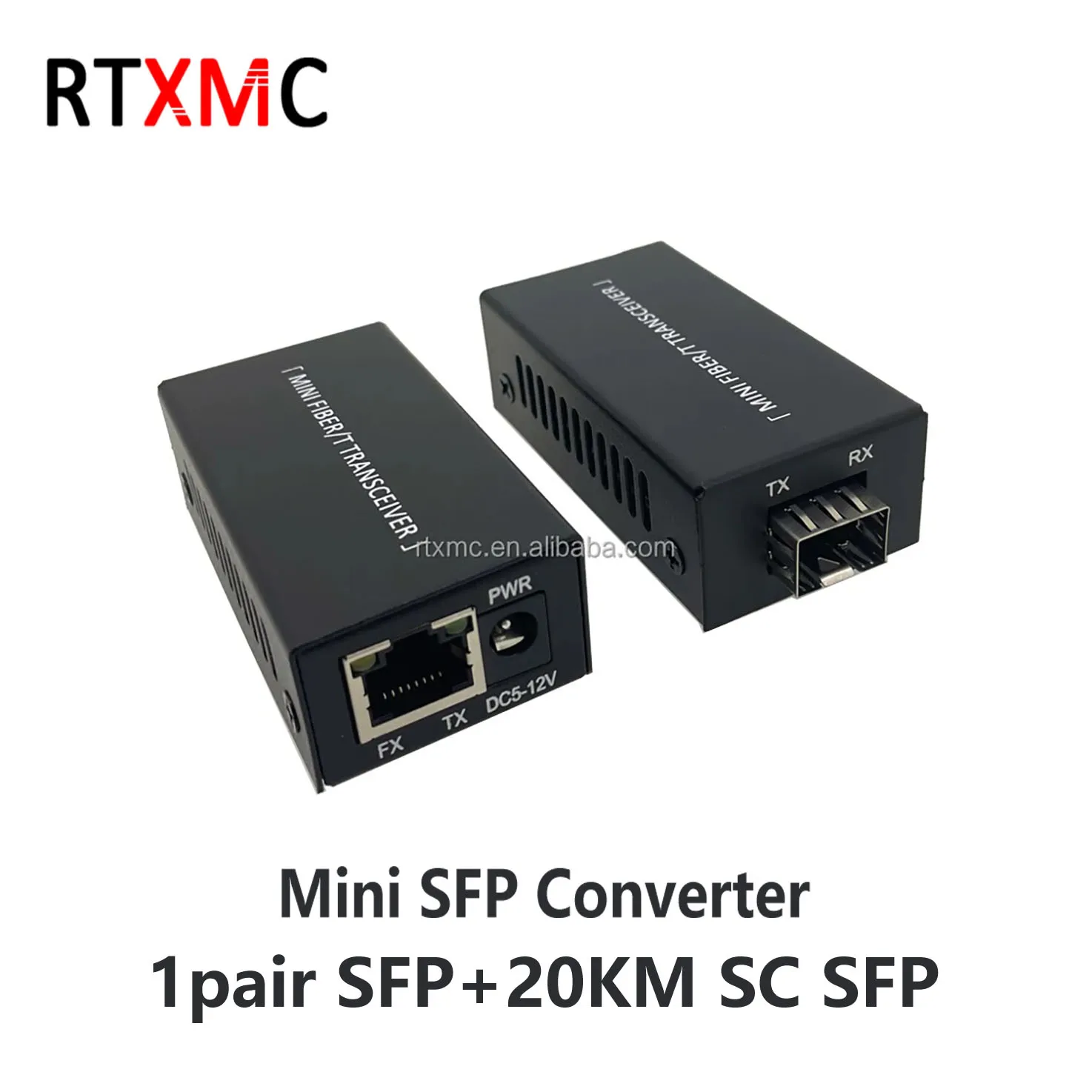 RTXMC Industrial 100/1000mb FTTH GPON Singlemode Fiber Converter