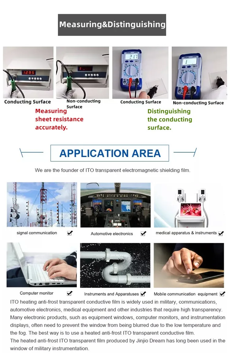 Customized ITO/FTO Coated Conductive Pattern Glass