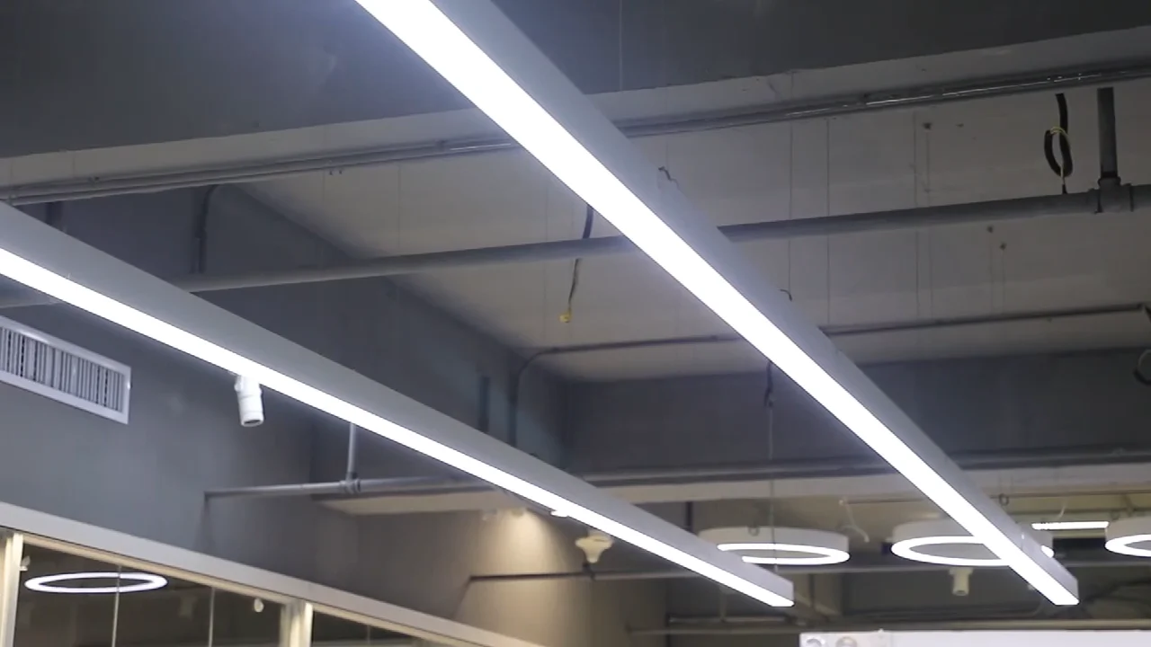 Modern Continous Led Linear Light With High Brightness Aluminum Profile ...