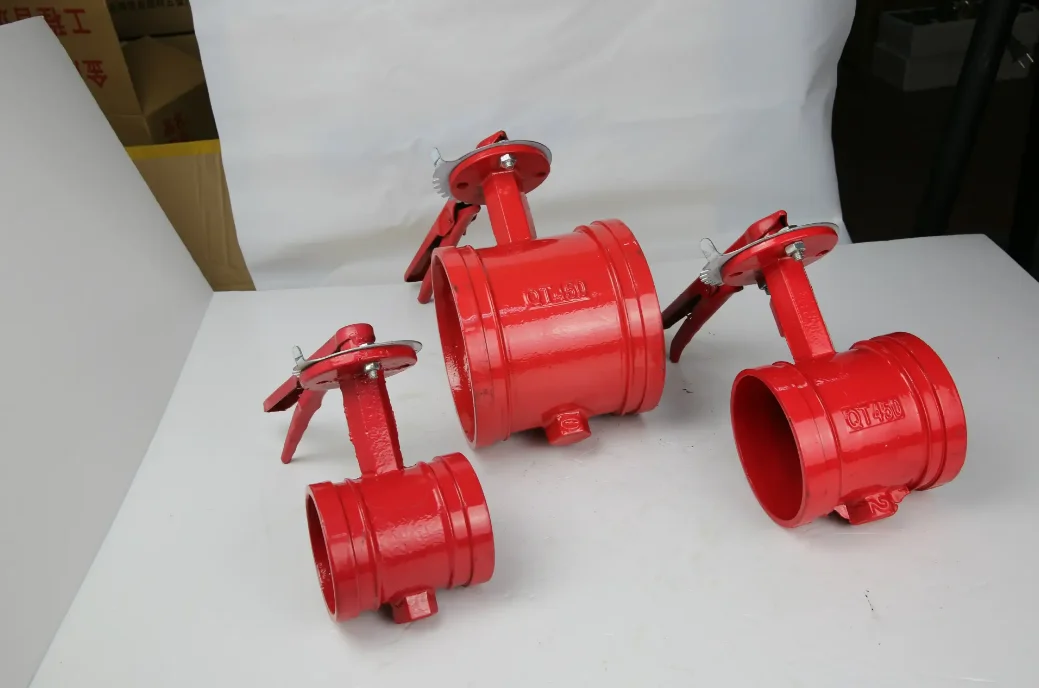 Dn50-dn200 Xd381x-16q Hand Wheel Groove Butterfly Valve Clamp Butterfly Valve Fire Signal Manual ...