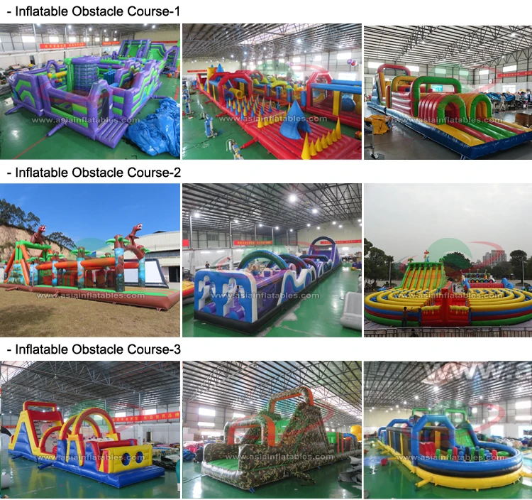 Inflatable Rainforest Extreme Obstacle Course / Jungle Run Obstacle ...