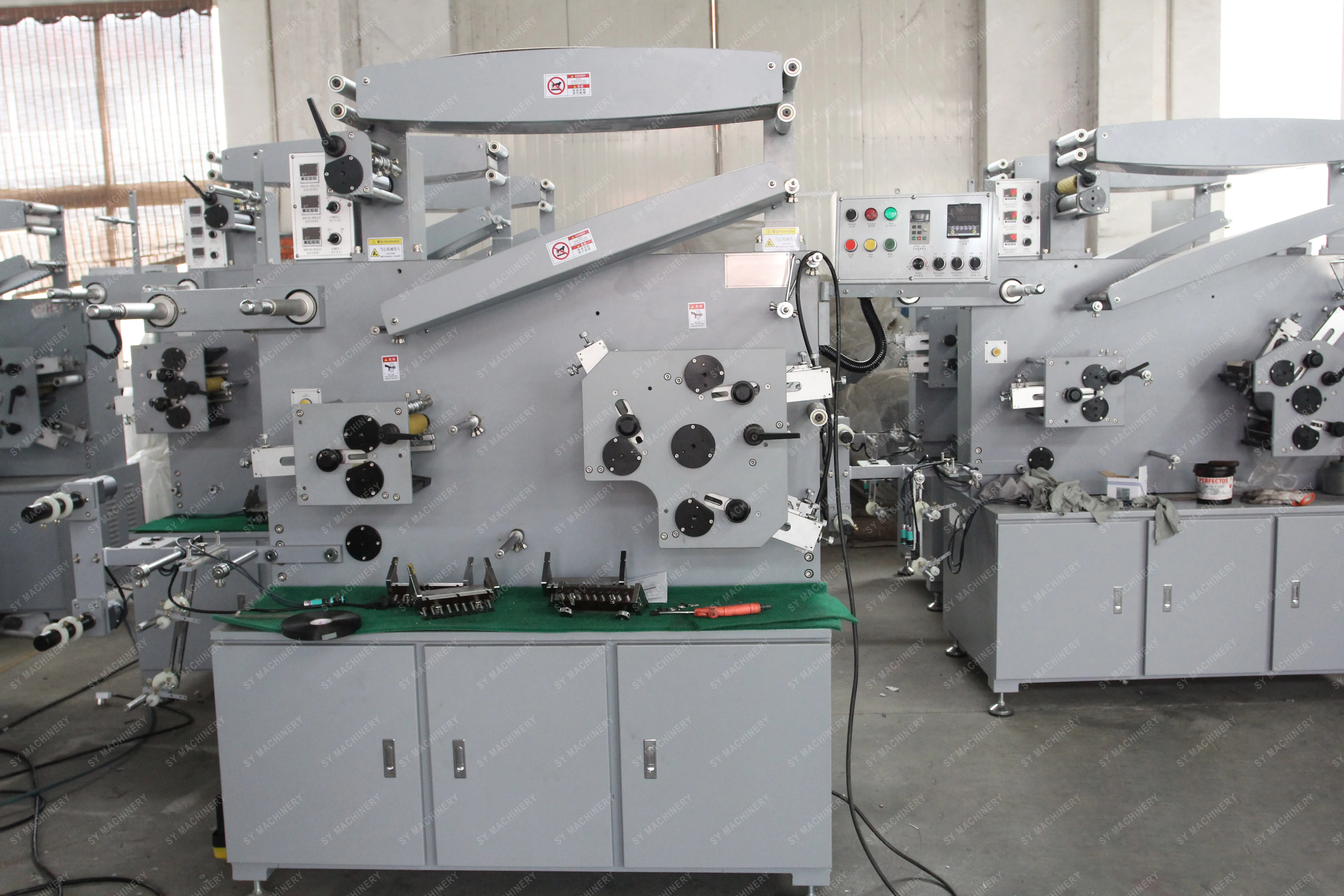 2 Color Double Side Automatic Fabric Tape Ribbon Printer