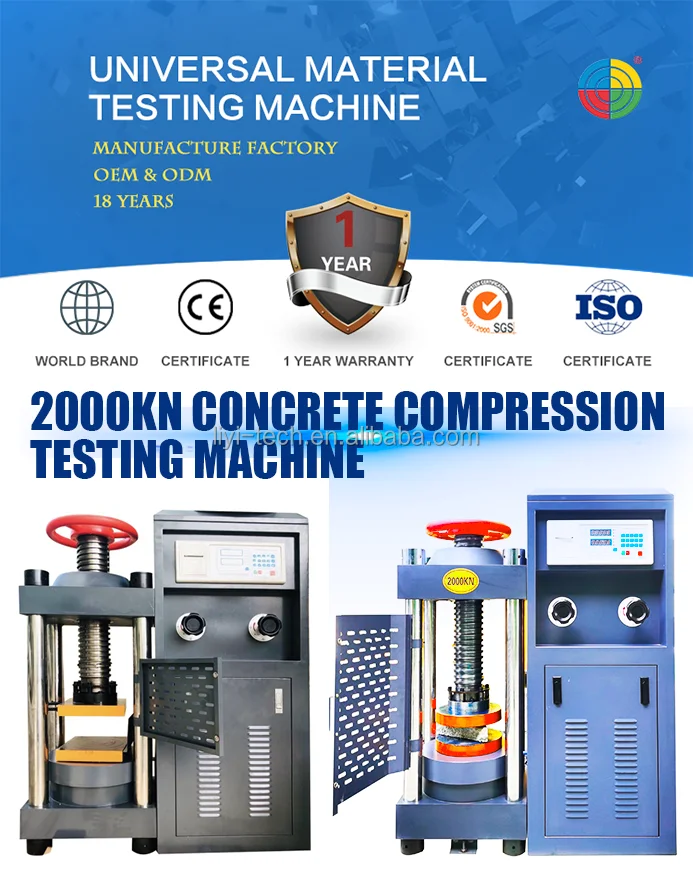 Digital Building Materials Concrete Compressive Strength Test Equipment ...