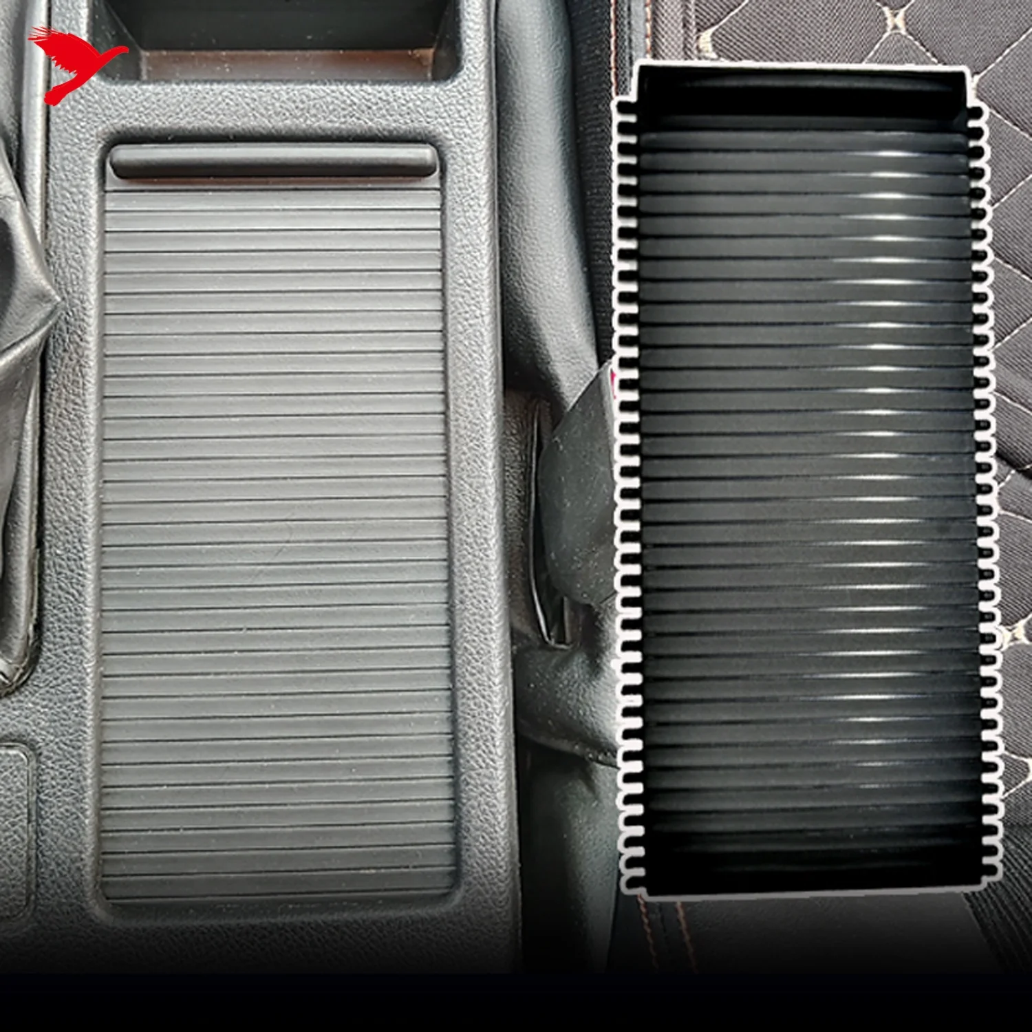 Car Center Console Slide Roller Cup Holder Rolling Curtain 1pc For ...