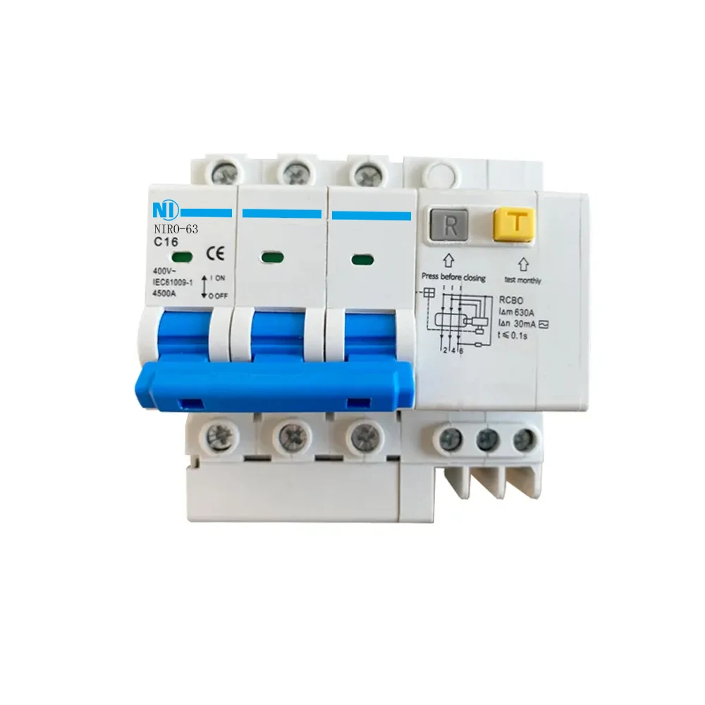 Rcbo New Rcbo Mcb+rcd 6ka 63 Amp 2p Rcbo 1P+N earth leakage circtuit breaker elcb| Alibaba.com