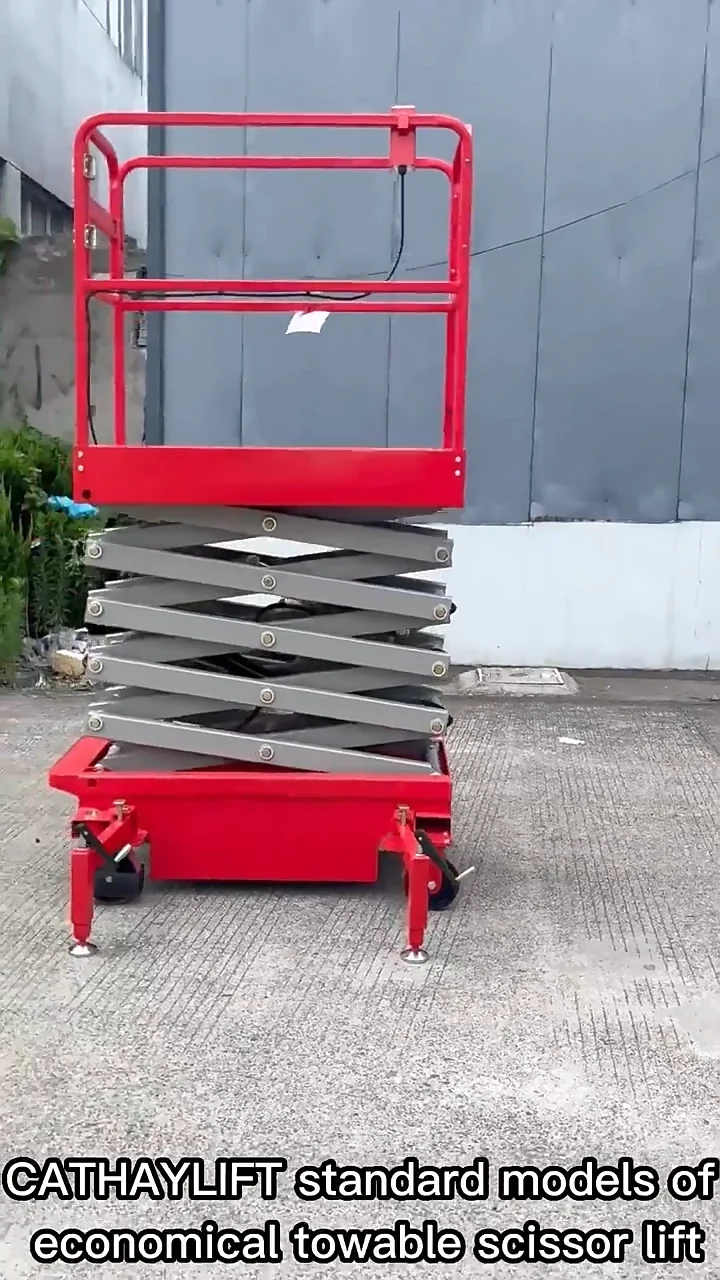 Mobile Elevating Work Platform Vertical Lift Hydraulic Scissor Portable ...