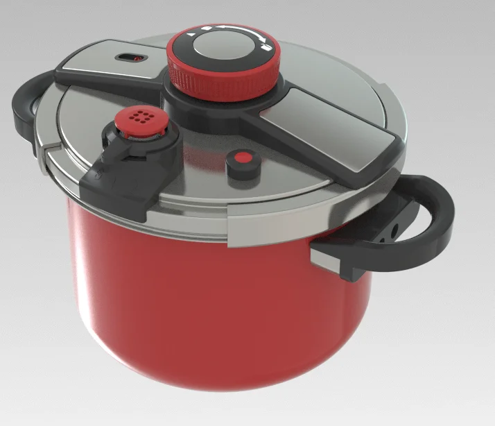Hot Classical Dual-Clamp Food Grade 304 Stainless Steel Pressure Cooker ...