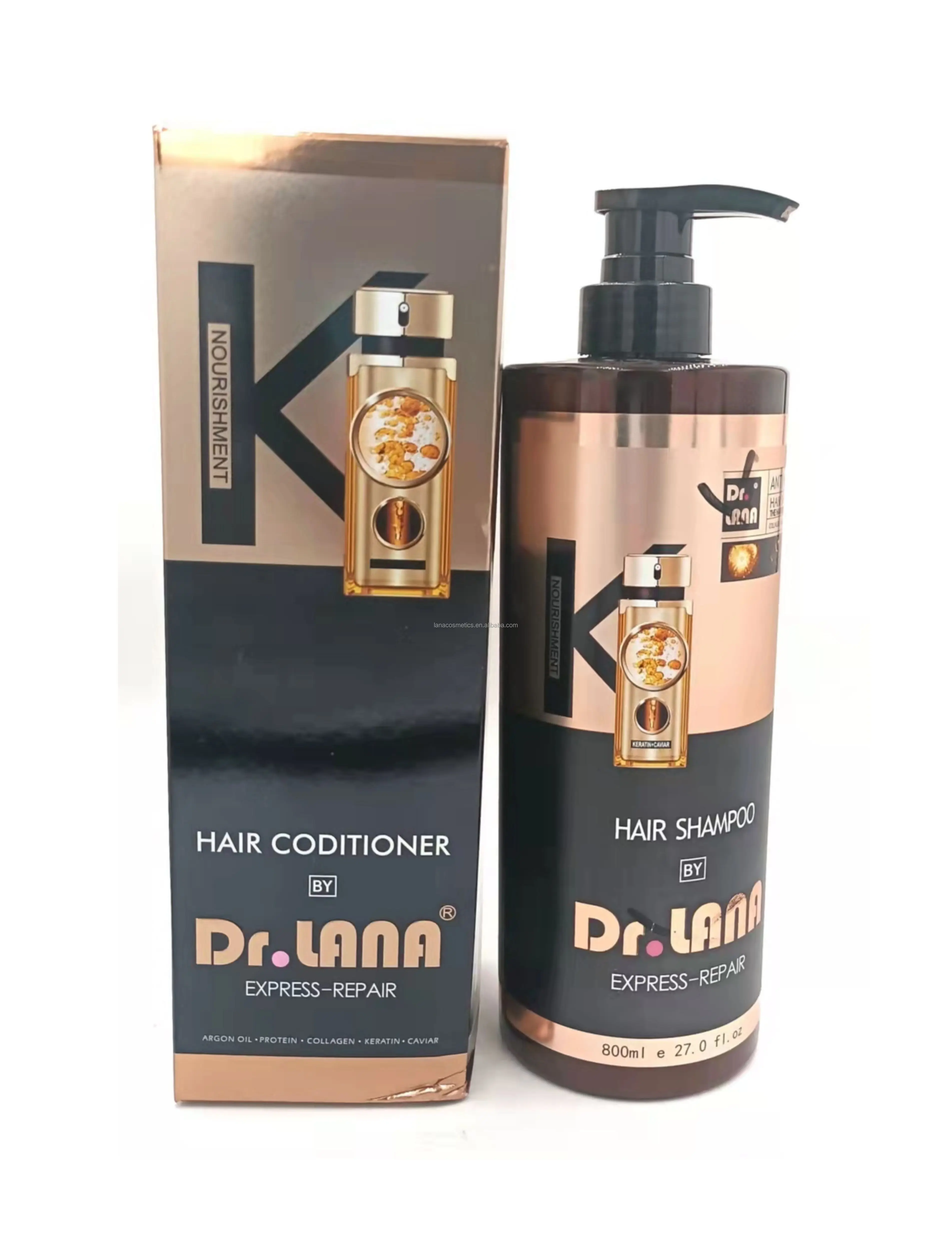Dr. Lana New 5in 1 Caviar Morocco Argan Oil & Protein Gold Shampoo Anti ...