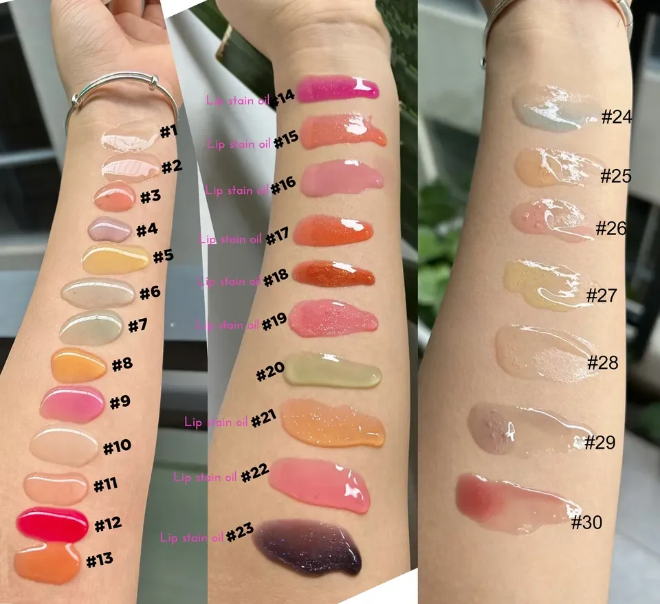 Color Changing Lip Gloss Plumper Tube Flavoring Oil Fruit Tint Glow ...