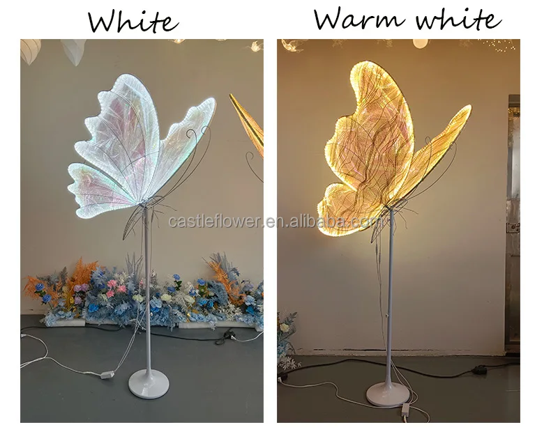 O-B001 Wedding Props Light up Butterfly Wings Road Lead Stage ...