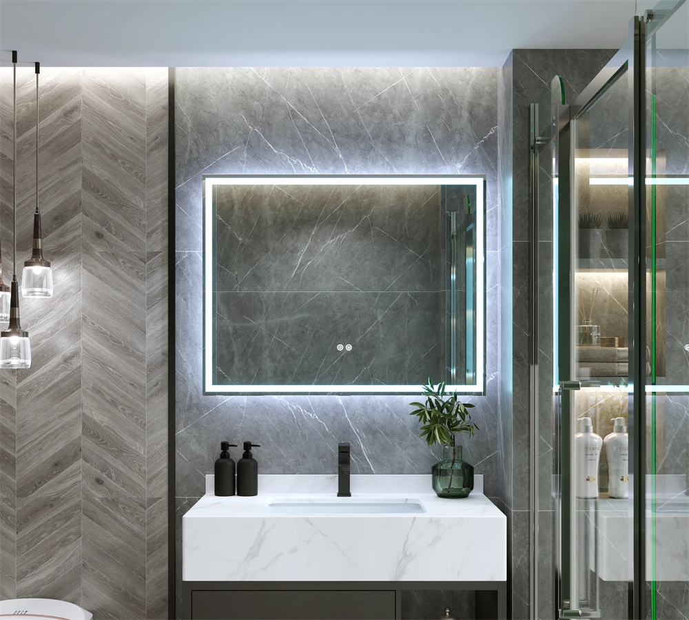 20X28 LED Bathroom Mirror with Lights - Anti-Fog & Dimmable