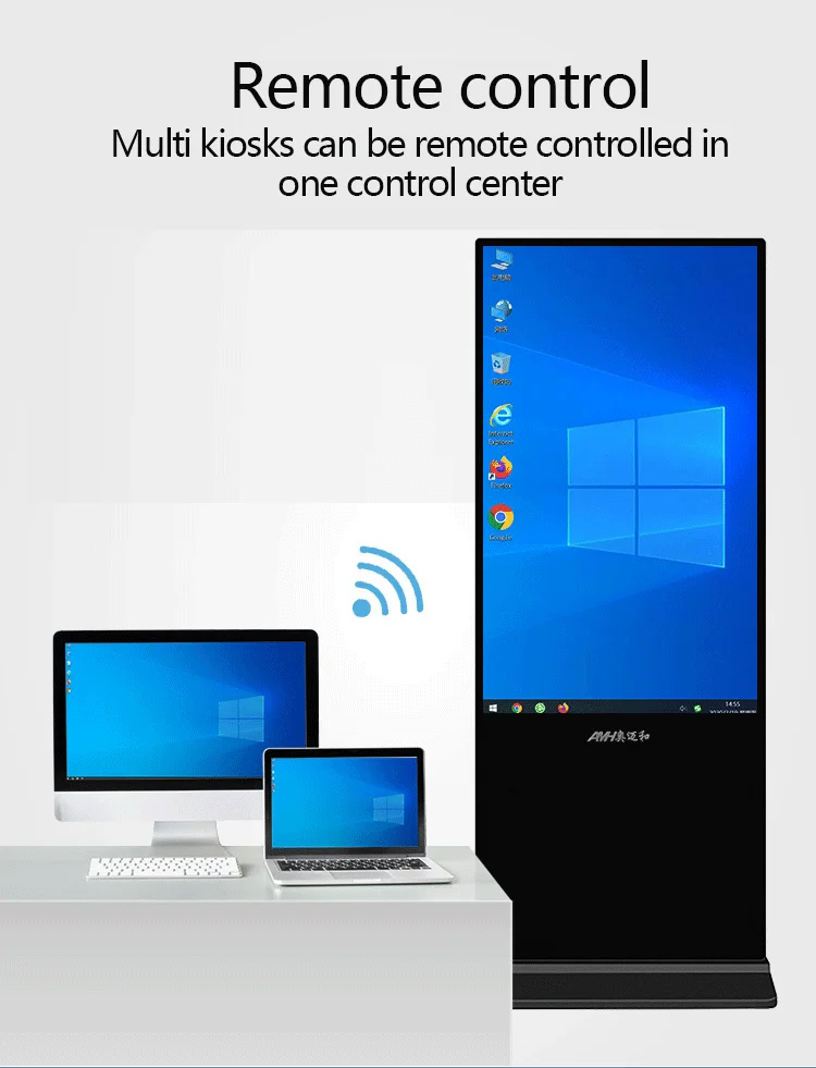 AMH 32 Inch Touch Screen 4K Lcd Digital Signage HD Floor Standing ...