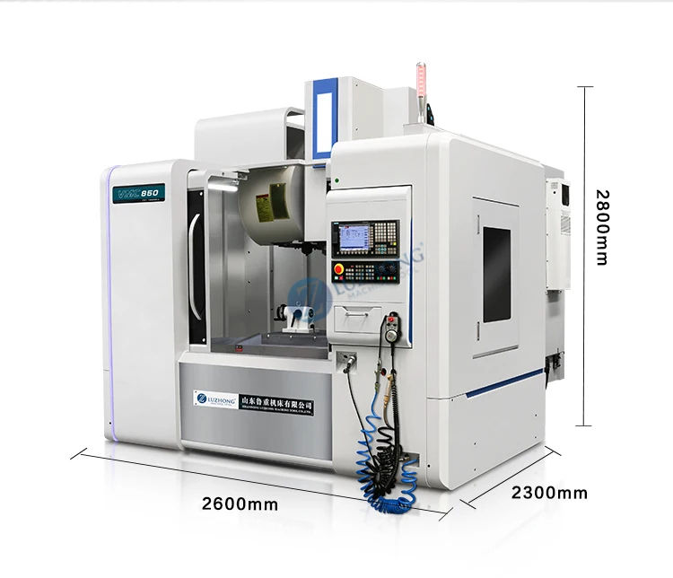 High Speed Cnc Milling Machine Vmc850 Luzhong Fanuc Vertical Cnc ...