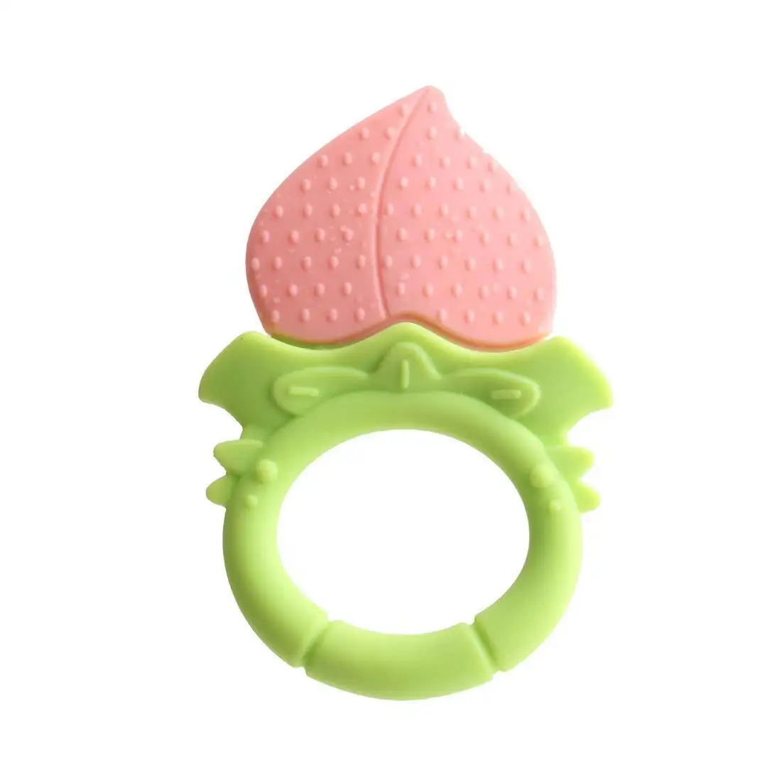 Wholesale Kids Molar Fruit Shape Silicone Gums Chewing Teething Toy Bpa ...
