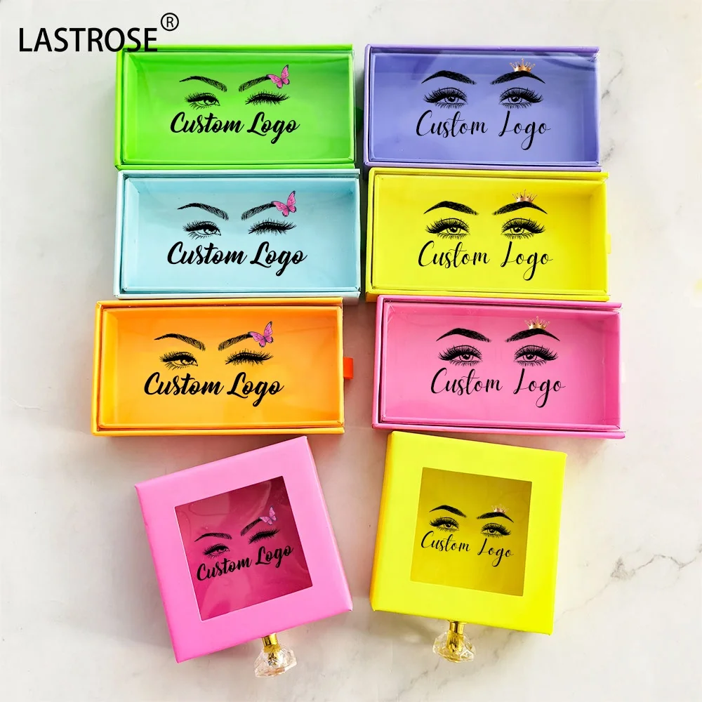 New Style Lash Box With Handle Cardboard Shopping Lashes Case Wholesale ...