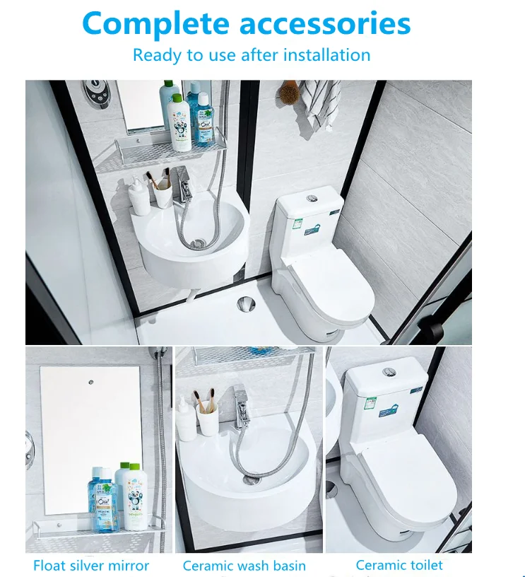 Complete Bathroom Pod Toilet Unit - Prefab Modular All-in-One Shower ...