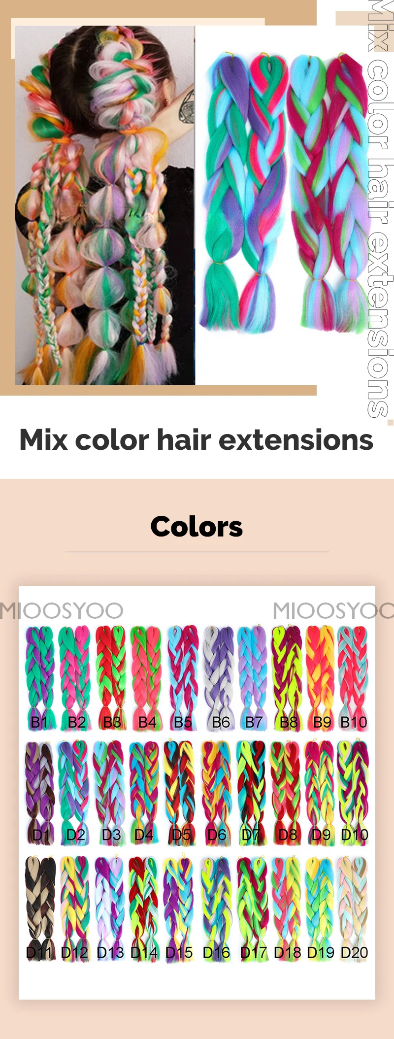 Super Jumbo Braids Hair Yaki Texture Synthetic Braid Expression Tone ...