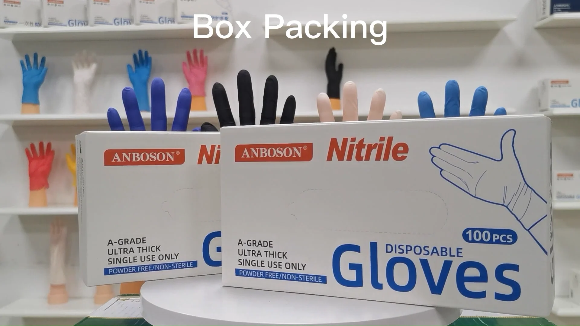 Anboson Cheap Price Box Blended Nitrilo Pvc Nitrile Coated Composite ...