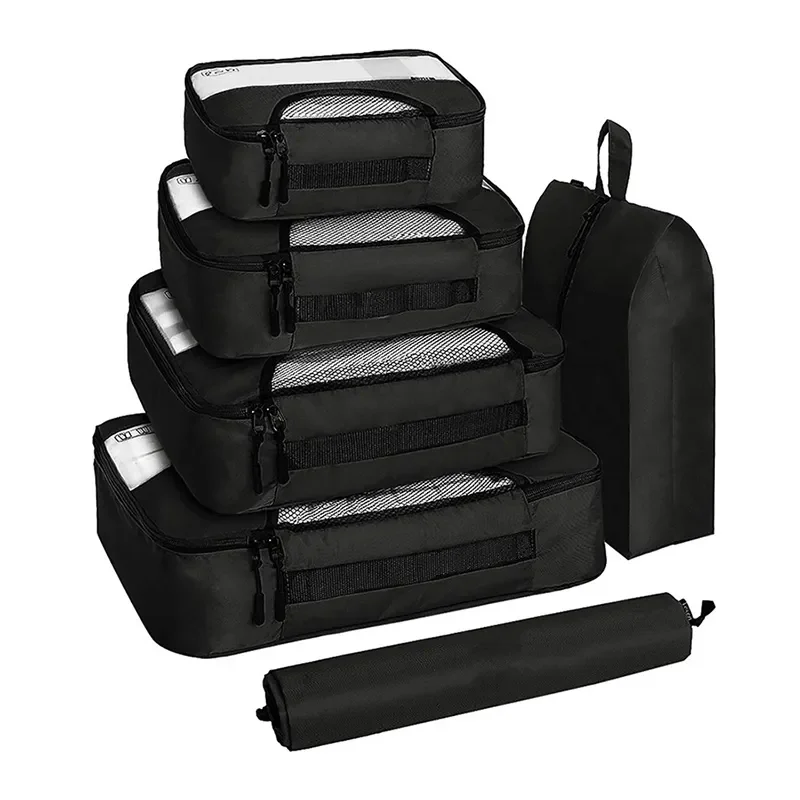 Custom Logo Private Label Luggage Packing Cube Compression Travel Kit ...
