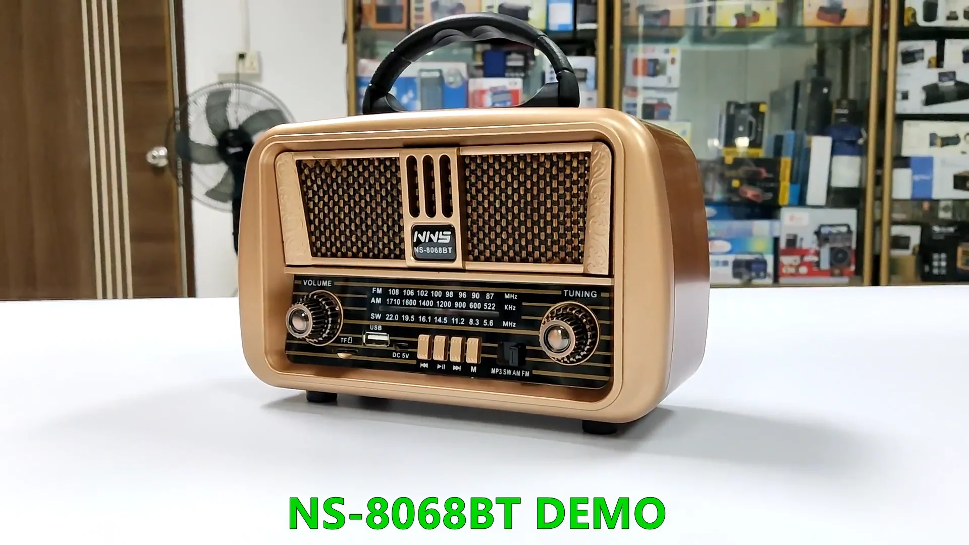 Portable Um-1x2 Battery Warehouse Radio 57mm 8 Watt Speaker Radio ...