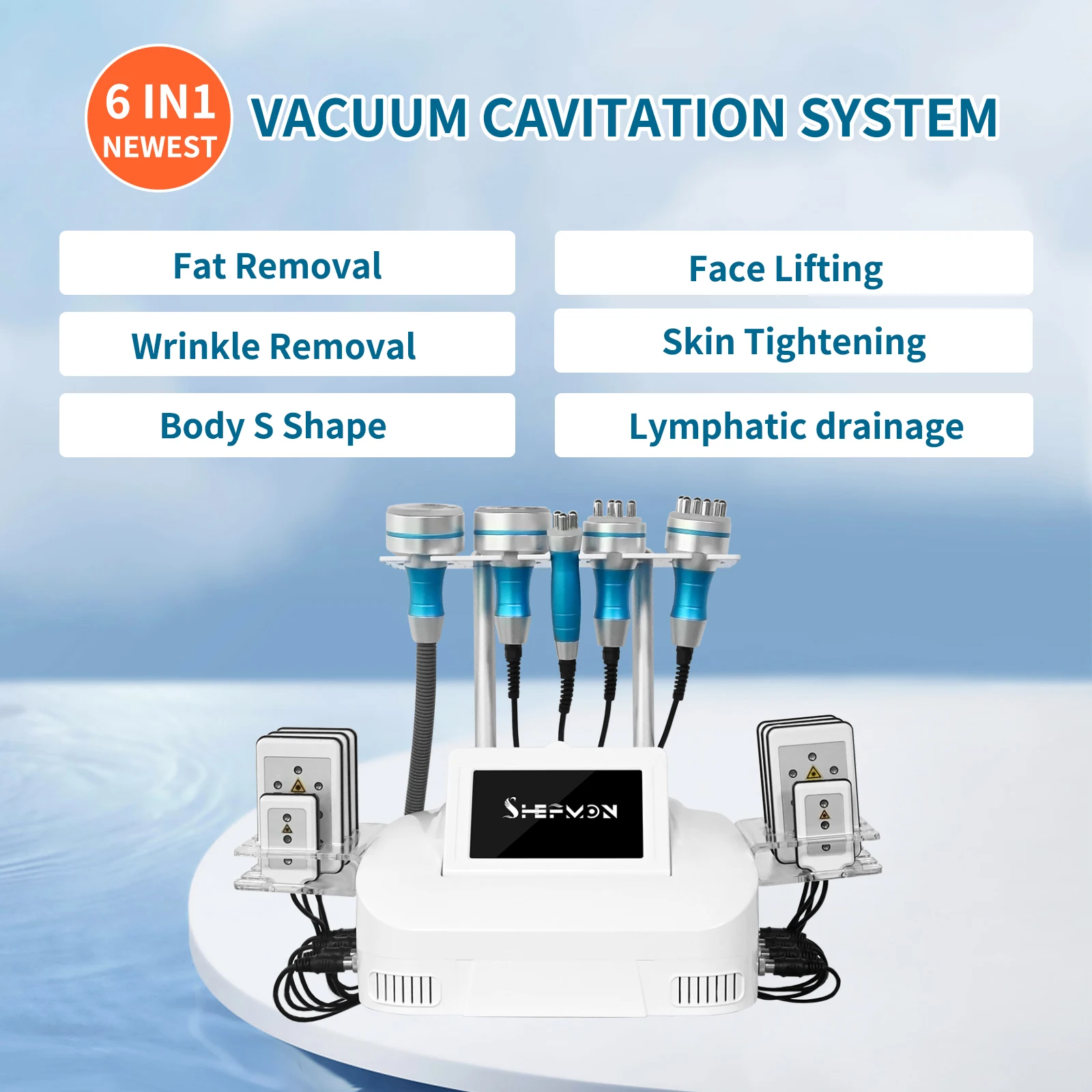 6 In 1 Lipocavitation 80k Fat Cavitation Machine With Fat 40khz ...