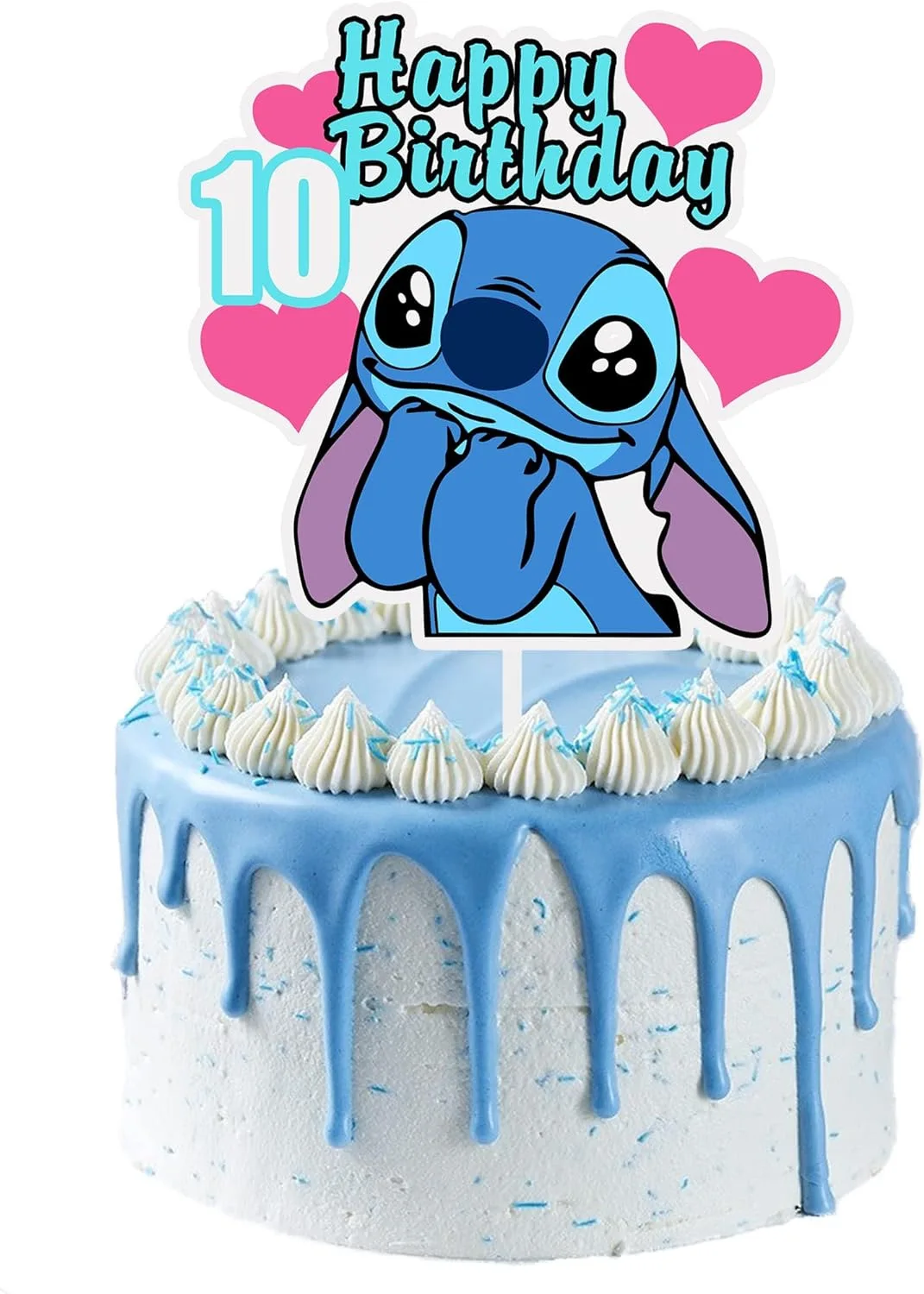 Large And Small Topper Set 13pcs Pink Cartoon Girl Birthday Party Cake ...
