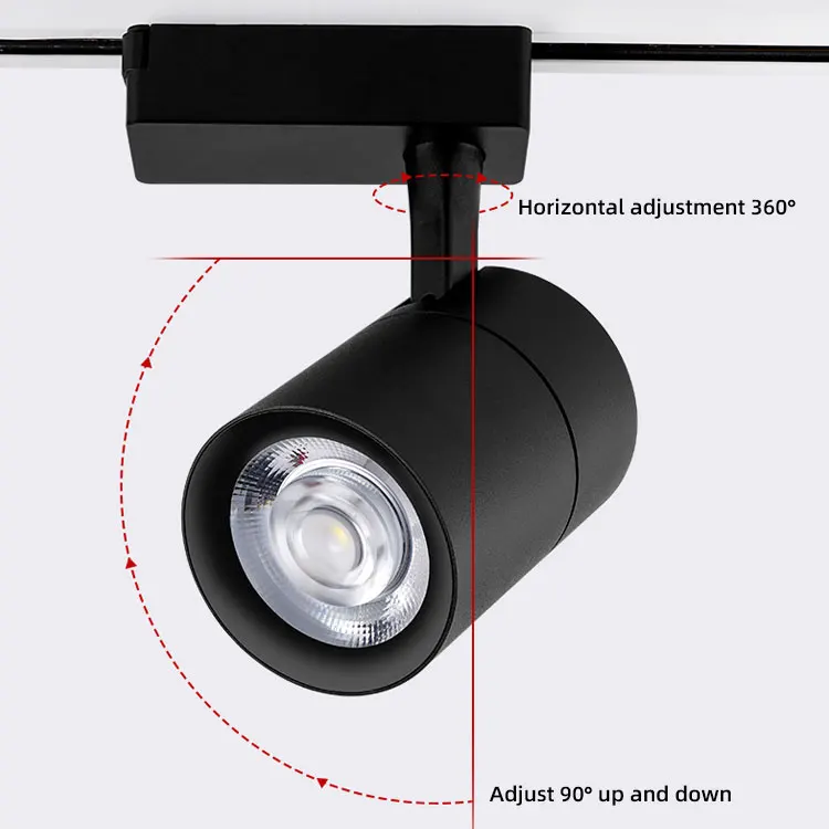 Commercial Indoor Track Light Ceiling Dimmable Rail Lighting 10w 20w ...