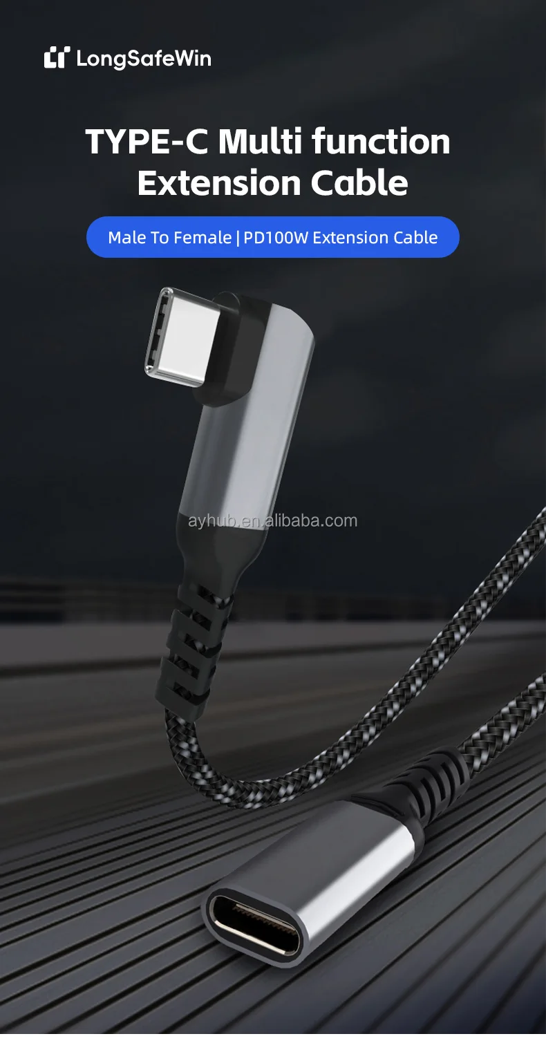 Type-C Multi-Function Extension Docking Cable for TV & Laptop USB Hubs ...