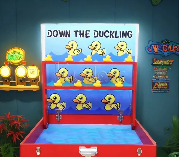 Interactive Carnival Game - Hit the Duck with a Bowling Ball