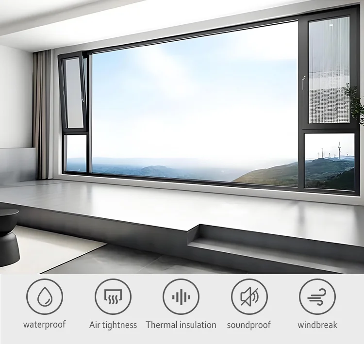 Australia House Aluminum Alloy Casement Windows - Durable & Efficient