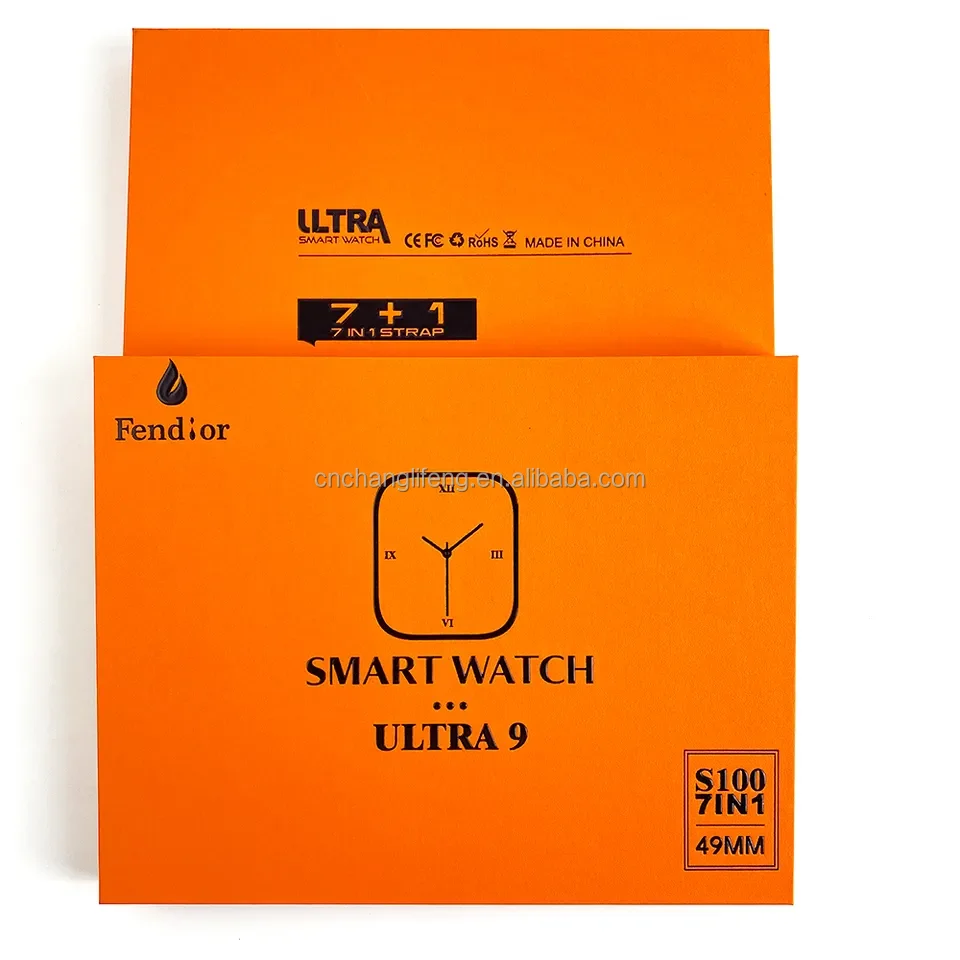 Smart Watch 2024 S100 Ultra 7in1 7in1 2.02 Wireless Charging Fpc Button ...