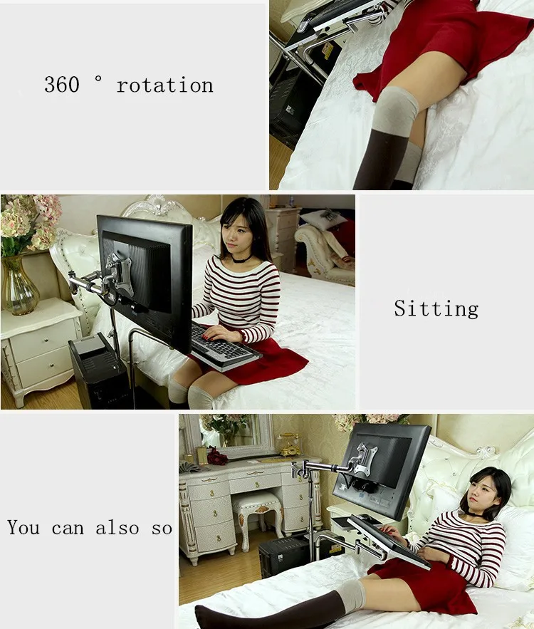 OK611 Bedside Moving Laptop Stand - Adjustable & Versatile