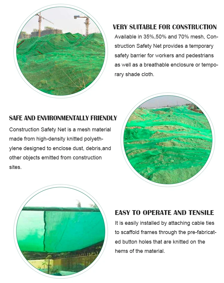 Debric Building Scaffolding Sun Shade Shading Soil Covering Safety Net ...