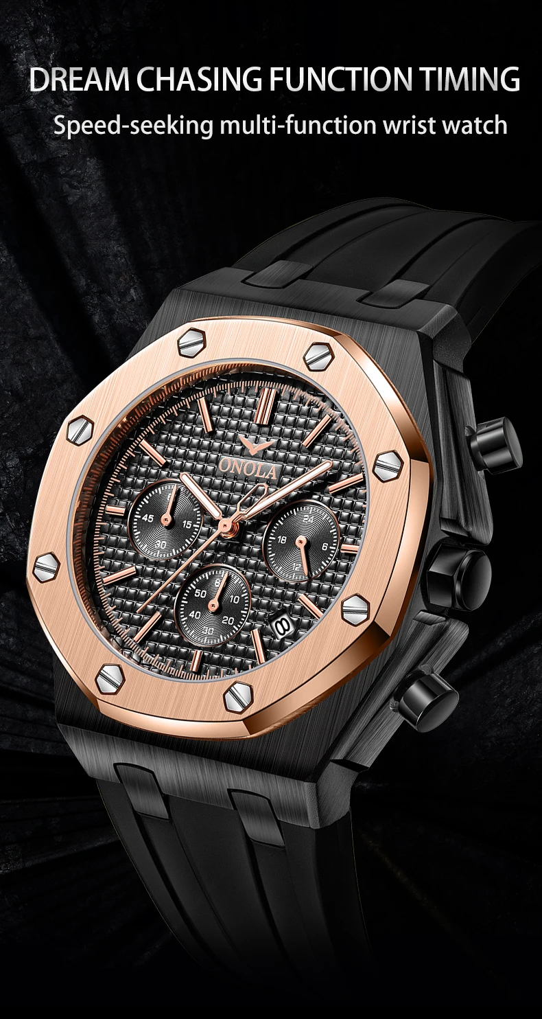 Luxury ONOLA Watch - Multi Functional Chronograph for Men
