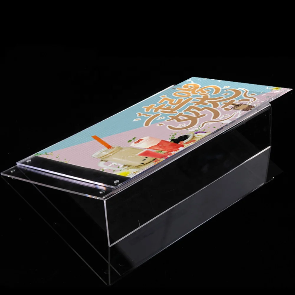 Free Standing Clear Magnetic L Shape 4x6 5x7 Acrylic Picture Sign ...