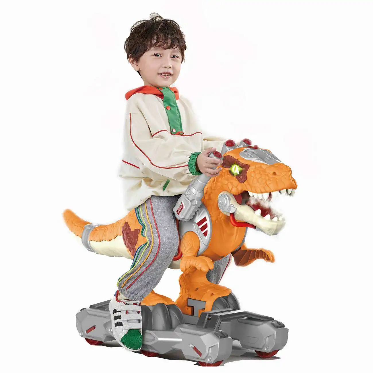 2023 Pop Ride On Toy Electric Dinosaur Scooter Slide Diy Dinosaur ...