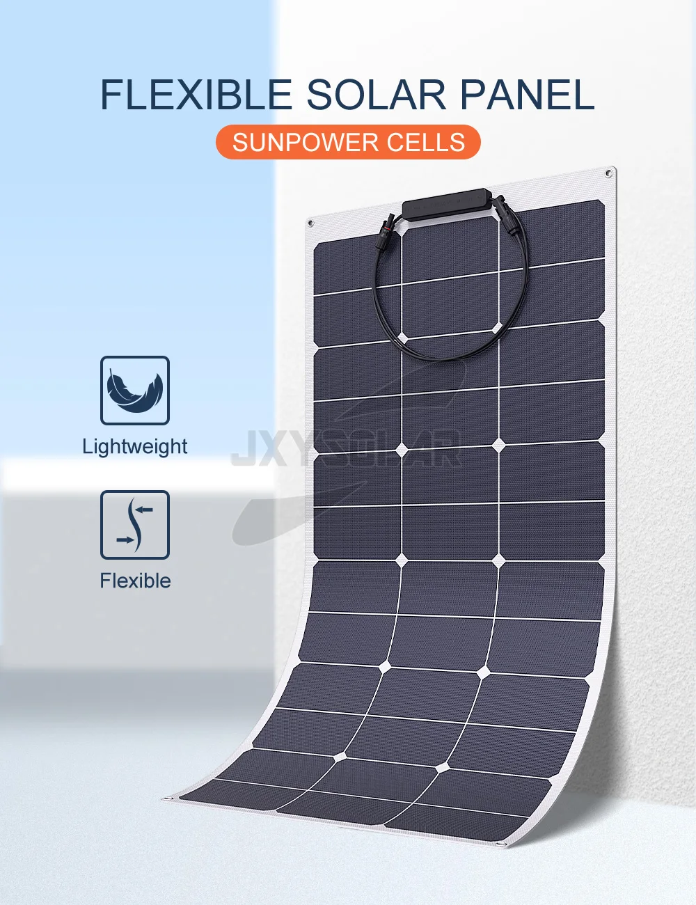 200W 18V Flexible Solar Panels Walkable Solar Panel for RV Boat Cabin ...