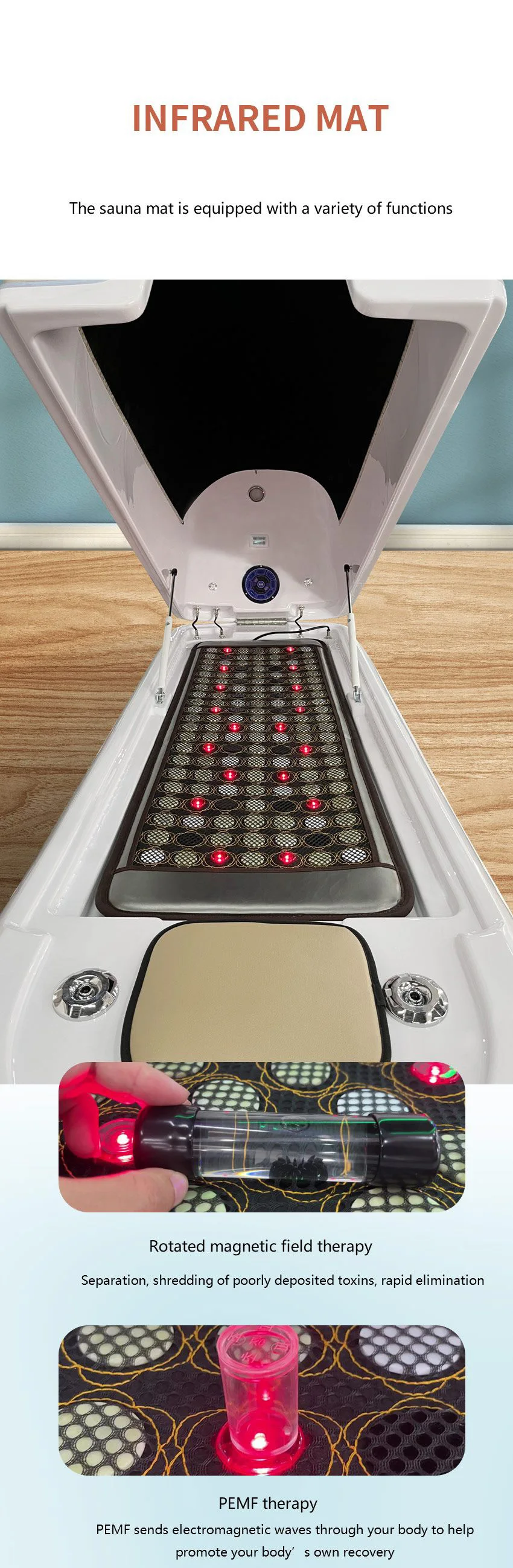 Photon Light Graphene Terahertz Magnetic Therapy PEMF Infrared Massage ...