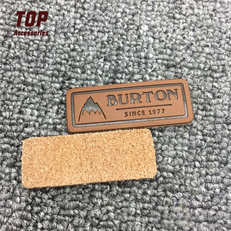 Custom Embossed Logo Leather Pu Patches Garment Accessories For Cap ...